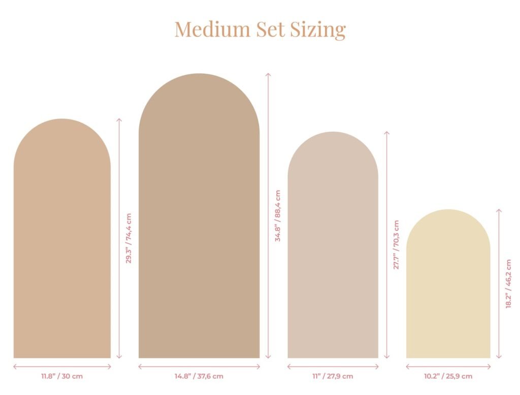 Large Arches Wall Decal Set - Bella Stampa