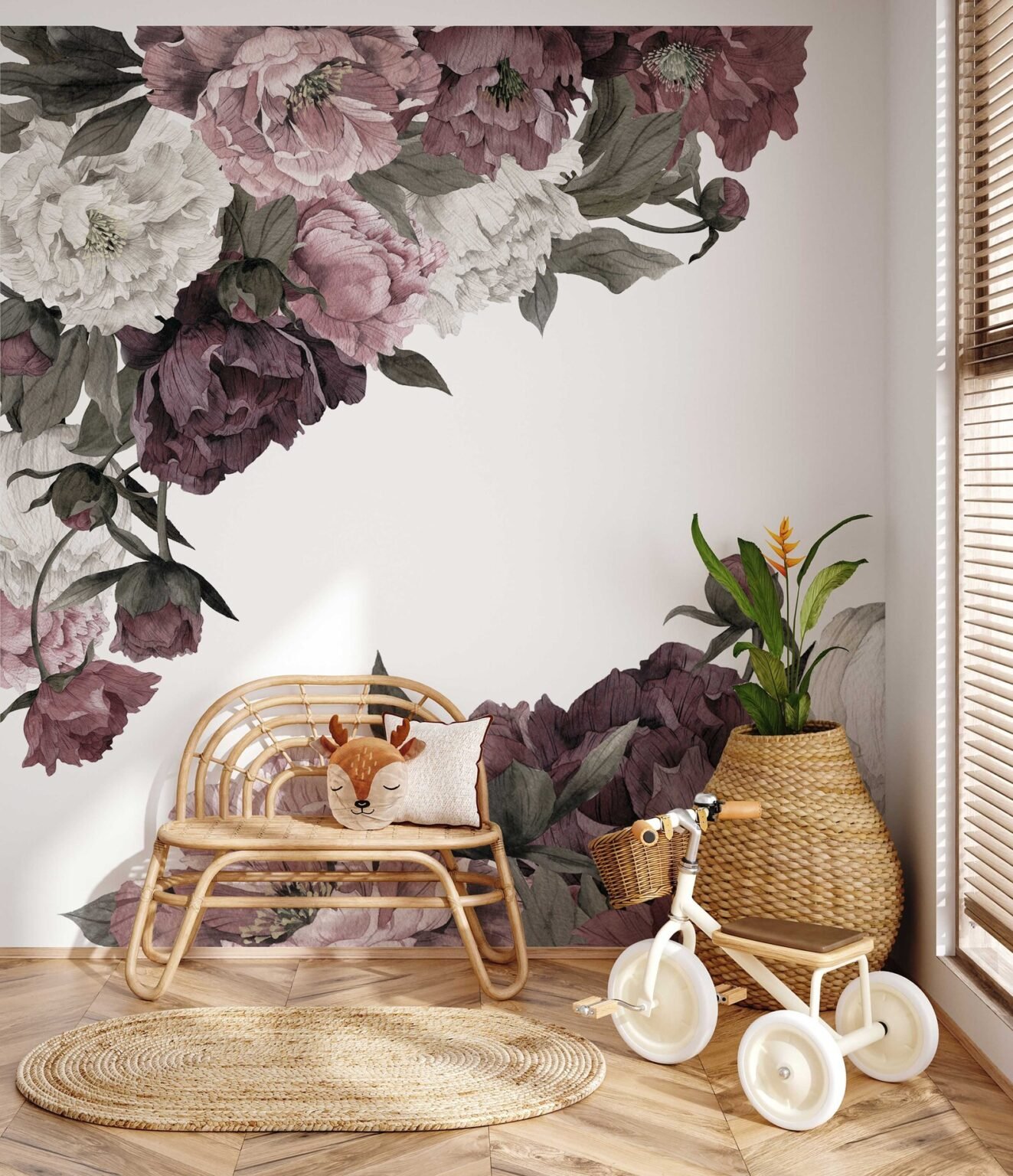 Classic Peonies Wall Art - Bella Stampa