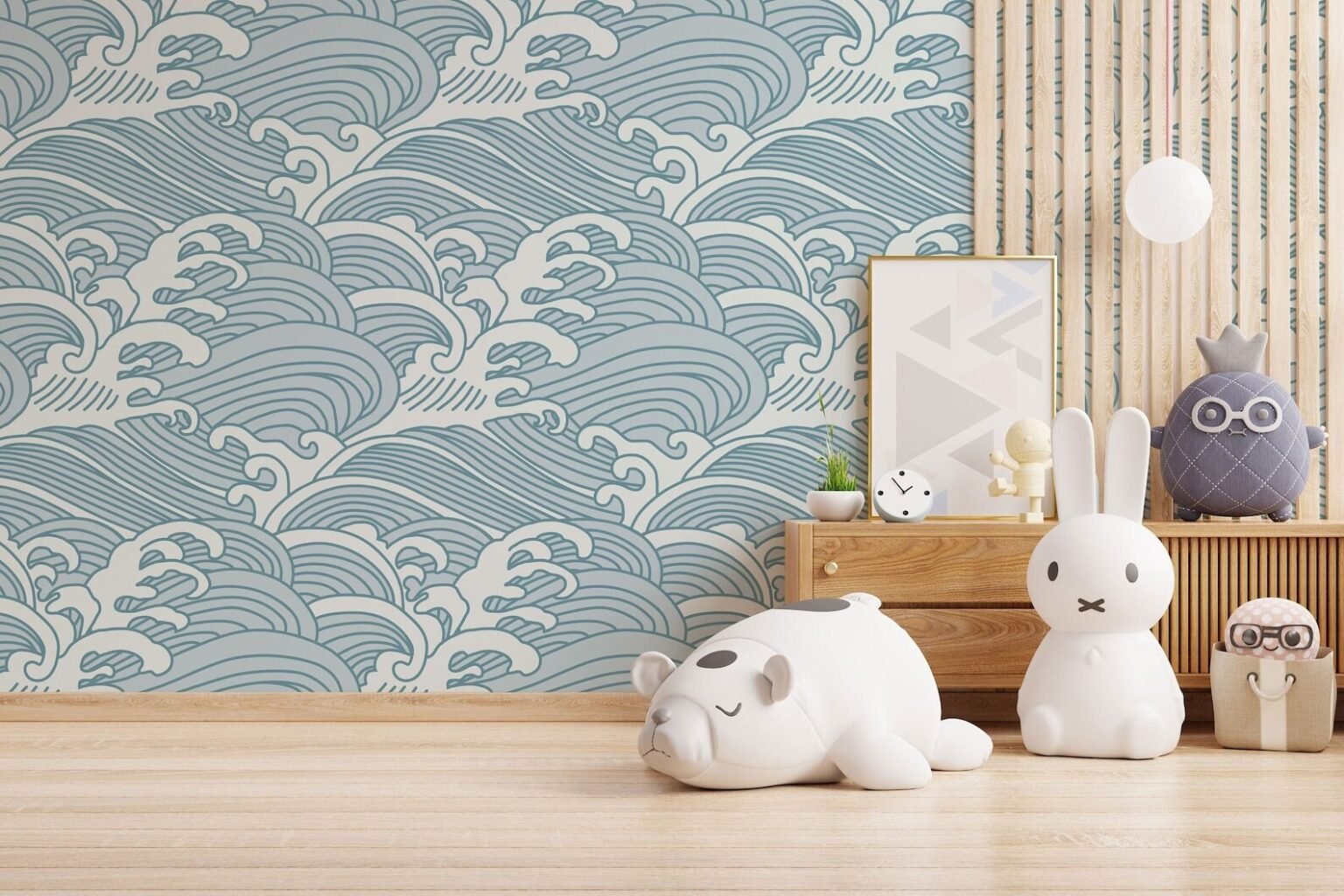 Chinese Waves Wallpaper - Bella Stampa