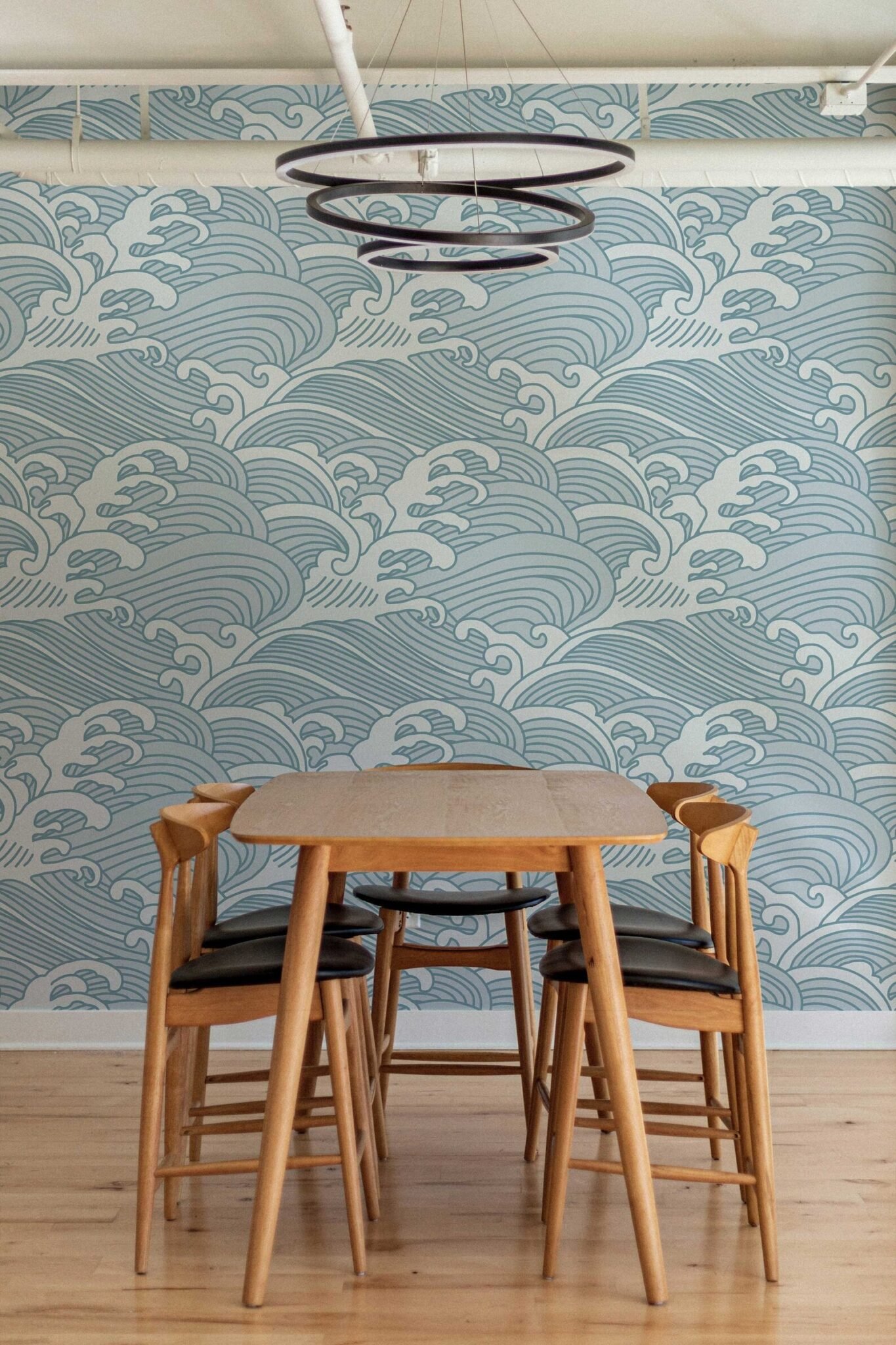 Chinese Waves Wallpaper - Bella Stampa